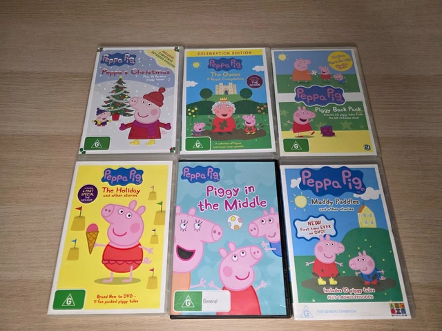 6 X PEPPA Pig DVD Bundle Collection Set PAL Region 4 PAL $44.99 ...