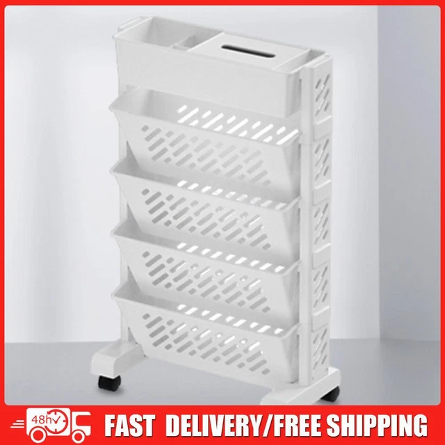 5/6 LAYER BOOK Carts Removable Floor Standing Magazine Rack for School ...