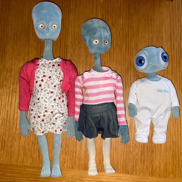 VINTAGE ARGOS CHAD VALLEY Alien Family - Mum, Astrid & Baby Blue £8.50 ...