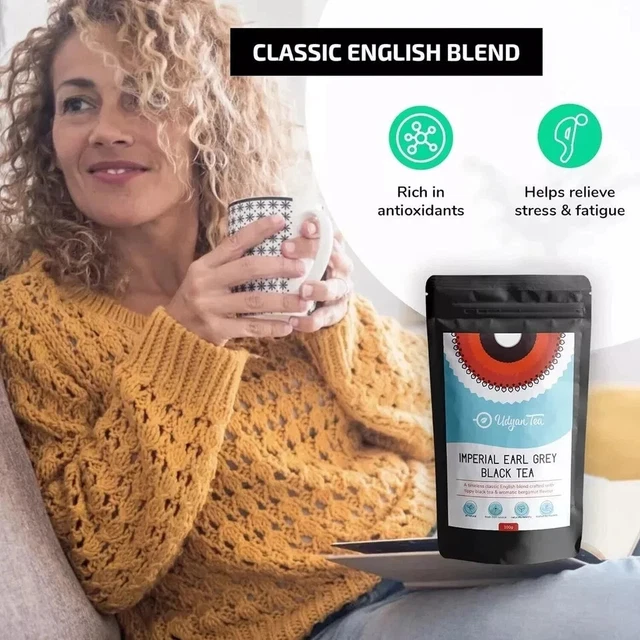 UDYAN TEA IMPERIAL Earl Grey Black Tea 100g Free Shipping World Wide ...