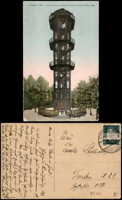 LÖBAU KÖNIG FRIEDRICH August-Turm (Löbauer Berg/Lubijska Hora) 1930 EUR ...