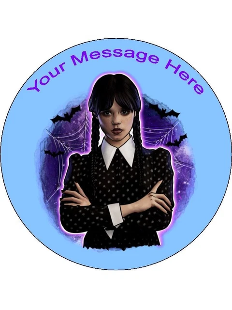 Wednesday Addams Edible Cake Topper FOR SALE! - PicClick UK