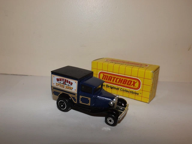 MATCHBOX S/F NO.38-E Model A Ford Van Blue Body, 'Matchbox Speed Shop ...