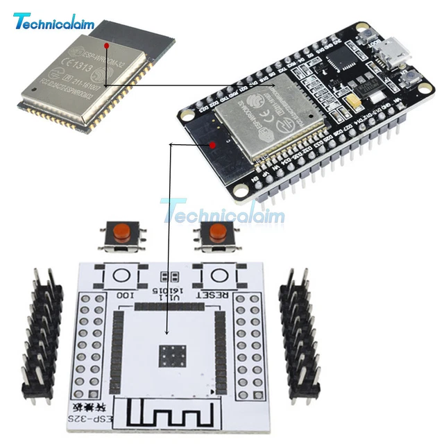 ESP32 ESP-WROOM-32 ESP32S ESP8266 a WiFi WiFi scheda adattatore modulo WiFi EUR 3,46 - PicClick IT