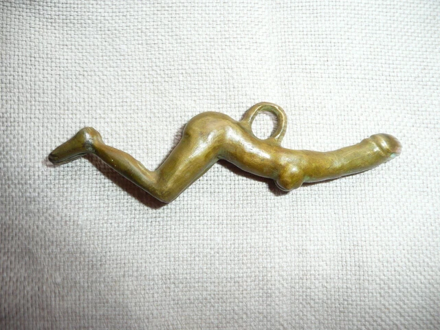 LARGE BRONZE ROMAN Phallus Pendant,Phallic Symbol of Fertility"Fascinus"Replica £100.79 ...