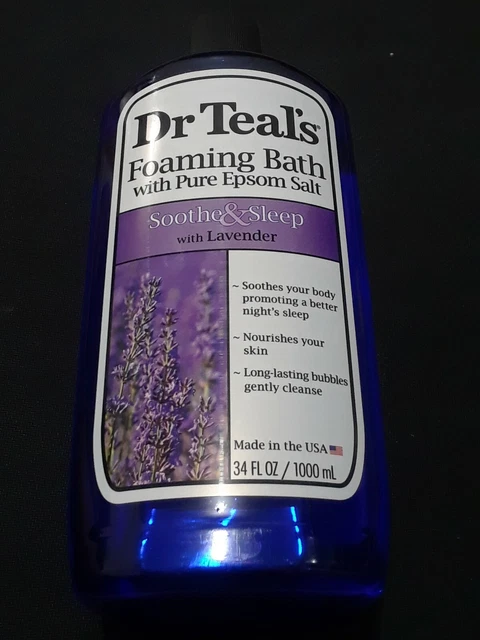 Dr Teals Foaming Bath With Pure Epsom Salt Soothe And Sleep With
