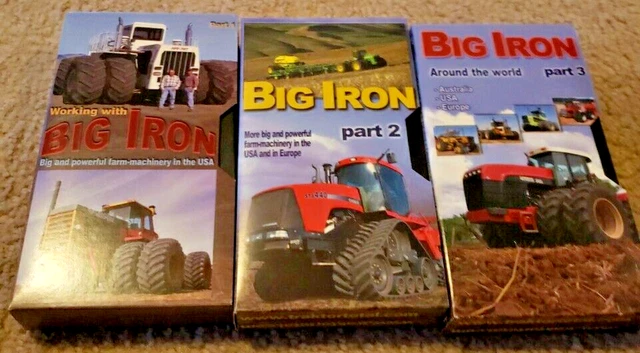 WORKING WITH BIG IRON - VHS - FARM-MACHINERY Parts 1 2 3 £24.14 ...