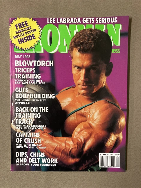 IRONMAN BODYBUILDING MUSCLE Fitness Magazine / Lee Labrada / 05-92 £7. ...