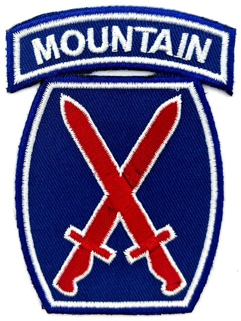 U.S. ARMY 10TH Mountain Division Military Embroidered Patch Ee-79 £5.89 ...