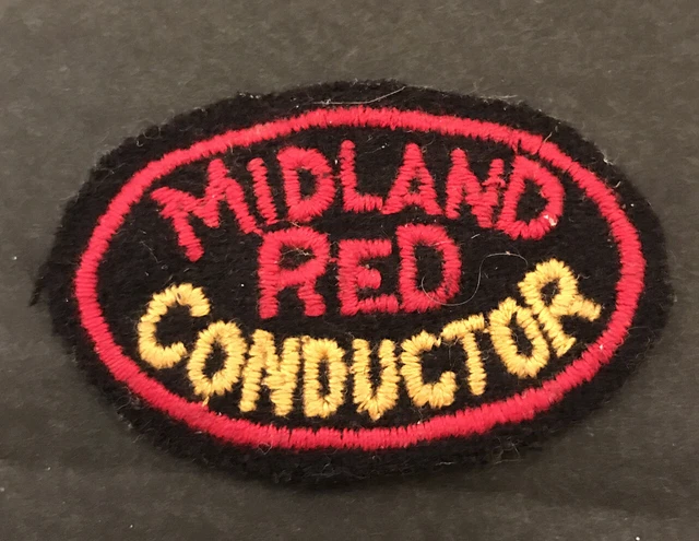 MIDLAND RED CONDUCTOR Cloth Badge £8.99 - PicClick UK