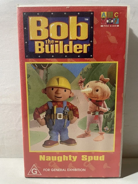 VINTAGE 2000 BOB The Builder Naughty Spud ABC Video £12.36 - PicClick UK