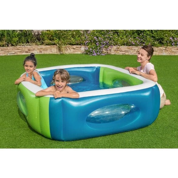 BESTWAY KIDS INFLATABLE Paddling Pool With Clear See-Through Windows £ ...