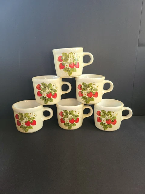 VINTAGE MCCOY POTTERY Strawberry Country Coffee Tea Mug #286 Set of 6 £ ... VINTAGE MCCOY POTTERY Strawberry Country Coffee Tea Mug #286 Set of 6 £ ...