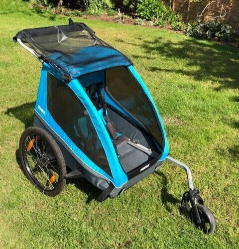 THULE COASTER XT Double bike trailer/pushchair £174.00 - PicClick UK