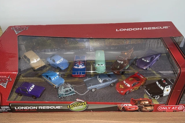 DISNEY PIXAR CARS 2 London Rescue 12 Pack Captured Prof Z Victor H ...