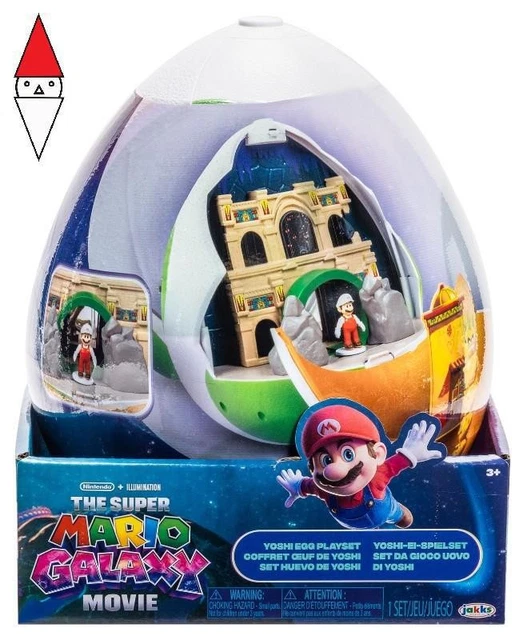 ACTION FIGURE JAKKS Pacific super mario galaxy yoshi basic playset uovo ...