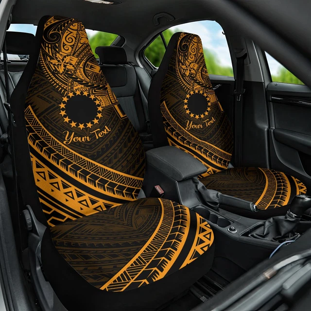 HAWAII MONK SEAL And Dolphin Car Seat Cover Polynesian Kakau Pattern ...