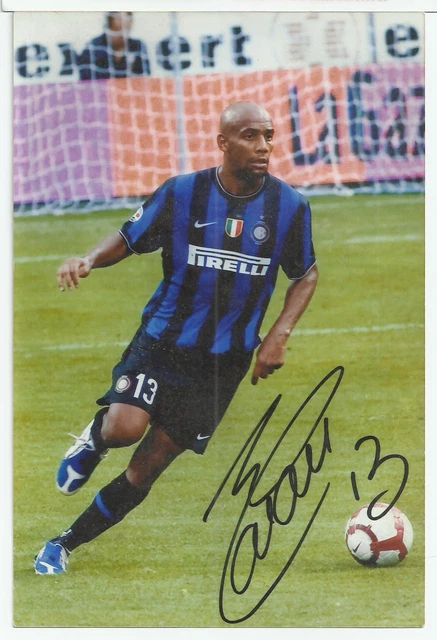 FOTO AUTOGRAFATA / signed Maicon Douglas Sisenando con la maglia dell ...
