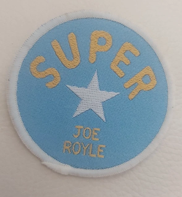 RARE VINTAGE BLUE Manchester City 1970s Super Star Joe Royle Sew-on ...