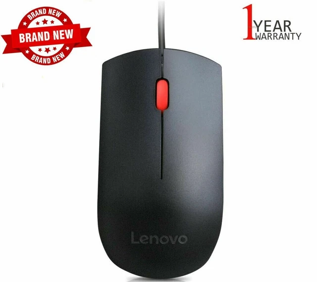 LENOVO ESSENTIAL USB Wired Optical Mouse - 1600 DPI - Scroll Wheel £16. ...