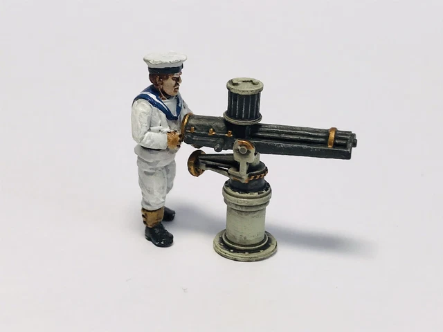 2 X VICTORIAN Naval Gatling Gun, Plastic Resin Kit unpainted (1/56 ...