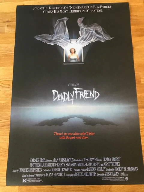 MOVIE POSTER WES Craven's Deadly Friend 430mm x 640mm EUR 4,72 ...