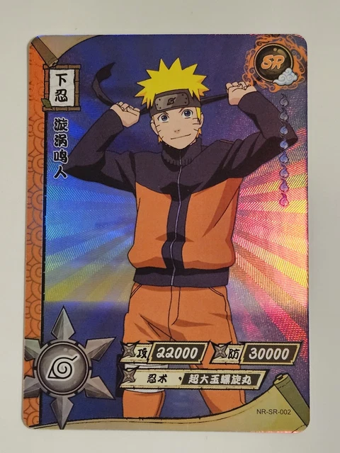 NARUTO CARD TCG NR-SR-002 - Naruto Uzumaki SR Holo Foil Kayou £2.89 ...