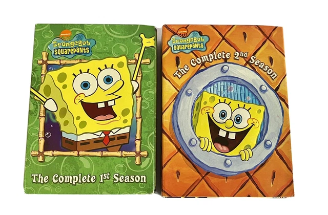 SPONGEBOB SQUAREPANTS COMPLETE 1st & 2nd Season - 3-Disc DVD Box Sets ...