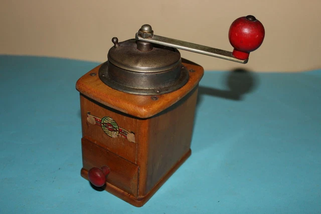 ALTE ATLANTIK KAFFEEMÜHLE aus Holz, Stahlmahlwerk, Mokkamühle EUR 18,95 - PicClick DE