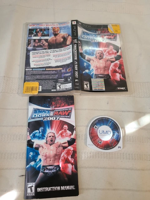 WWE SMACKDOWN VS Raw 2007 (Sony PlayStation Portable, 2006) PSP cib $25 ...