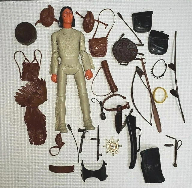 GERONIMO CHIEF CHEROKEE action figure vintage Marx Johnny West 1960s ...