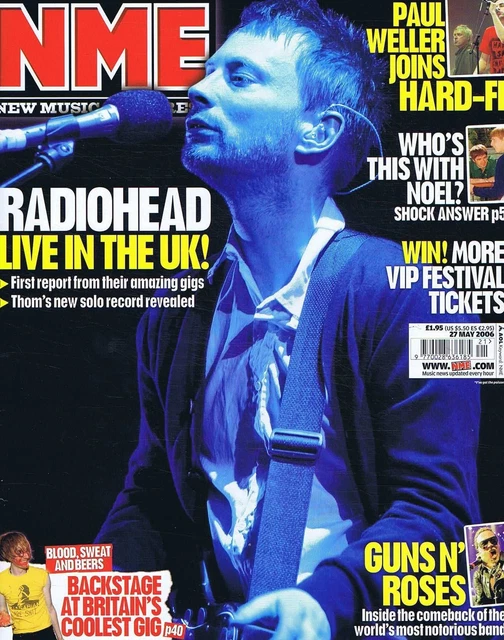RADIOHEAD / PAUL WELLER / GUNS N' ROSES NME 27 May 2006 £3.99 - PicClick UK