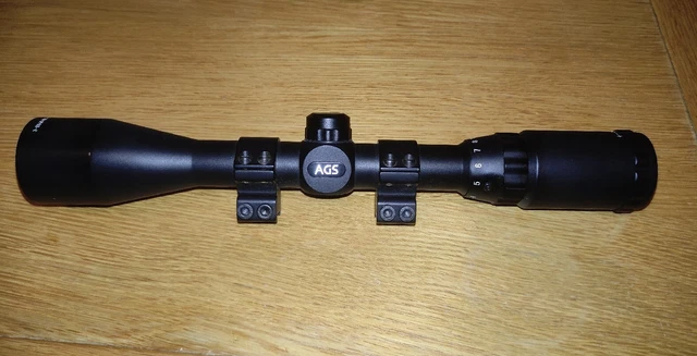 AGS 3-9X40 Mil Dot Air Rifle Scope With Brackets And Lens Caps £30.00 ...