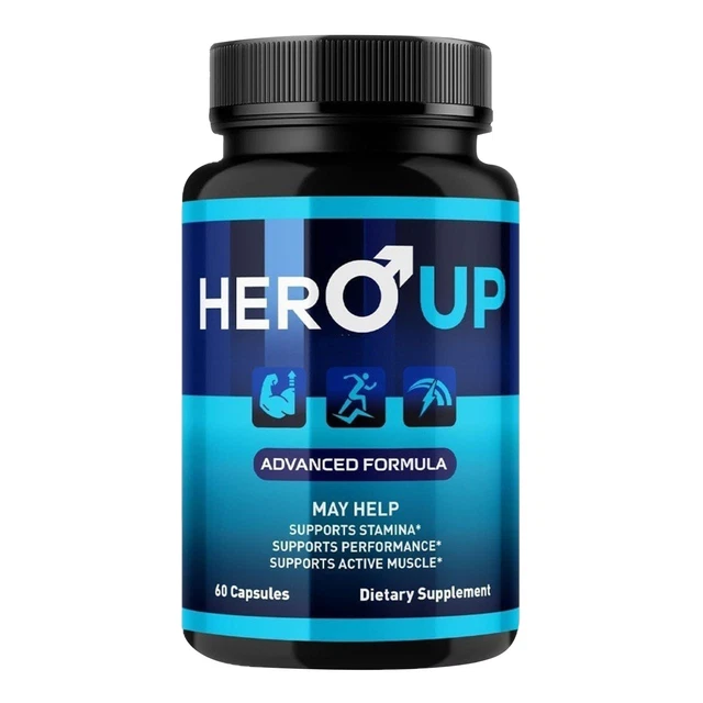 HERO UP FOR Men Advanced Formula Vitamin Supplement 60 Capsules Hero Up ...