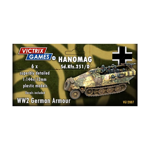 VICTRIX WWII GERMAN Mini 12mm Hanomag Sd.Kfz.251/D Pack New £38.36 ...
