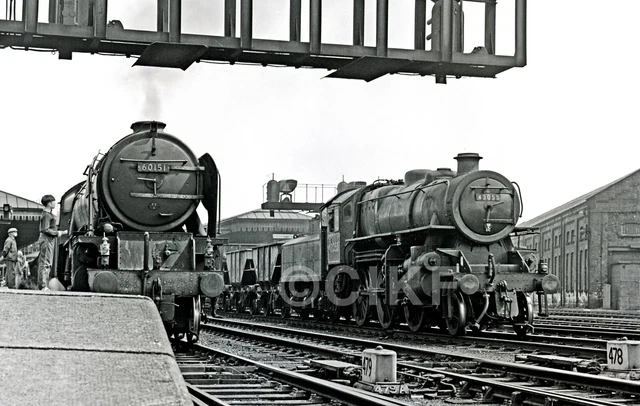 RAILWAY PHOTOGRAPH 6X4 LMS 43055 & 60151 York 1962. £2.75 - PicClick UK