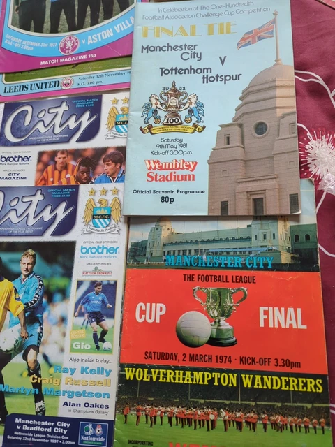 MANCHESTER CITY FOOTBALL programmes bulk (25) Various £14.99 - PicClick UK