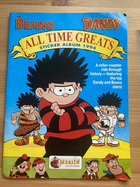 BEANO + DANDY ALL TIME GREATS STICKER ALBUM MERLIN 1994 Incomplete 64 ...