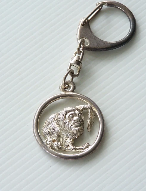 VINTAGE MONKEY APE Orangutan Metal Souvenir Key Chain Keyring $12.75 ...
