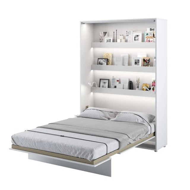 SALE!! MODERN BC-01 Vertical Wall Bed Concept 140cm in White Matt £559. ...