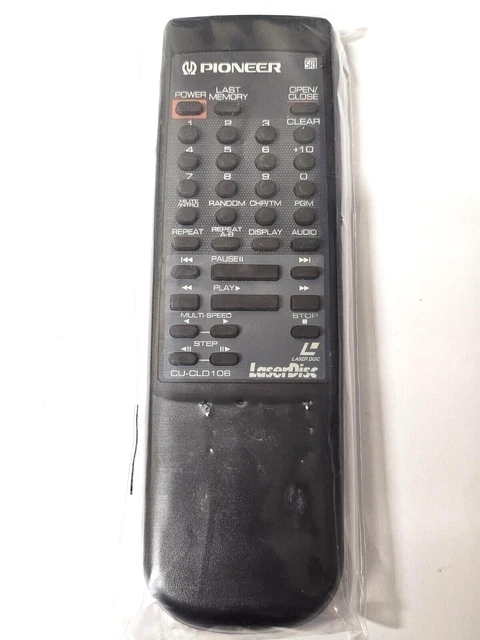 GENUINE CU-CLD106 PIONEER Laser disc Remote For CLD-S105 CLD-S180 CLD ...