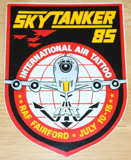 1985 RIAT INTERNATIONAL Air Tattoo Sky Tanker USAF Boeing KC-135 ...
