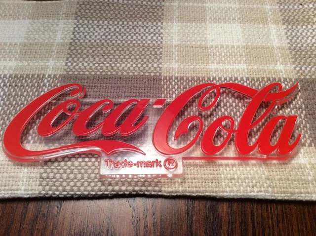 COCA-COLA LOGO PLASTIC Menu Sign Insert. 1970’s New Old Stock. Mint ...