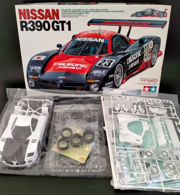 TAMIYA NISSAN R390 GT1 1:24 Scale Precision Model Kit Sports Car EUR 22 ...