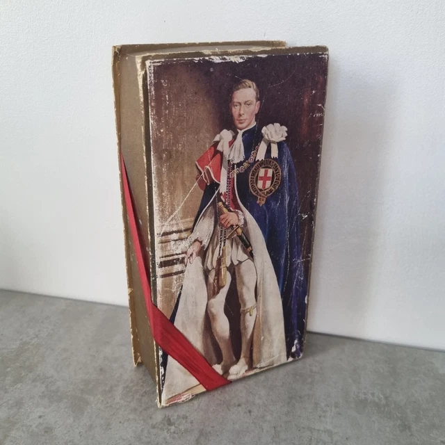 VINTAGE CADBURY'S CHOCOLATE Box King George VI Gold Coronation ...