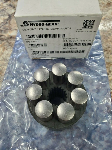 NEW GENUINE OEM Hydro-Gear 72897, 72158 Seven Cylinder Piston Block ...