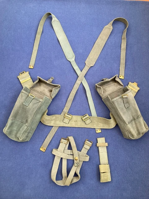 WW2 STYLE RAF RCAF Pattern 1937 Webbing Set including Belt by Meco 1941 ...