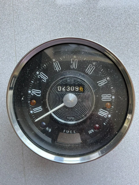 CLASSIC MINI SMITHS Speedo Centre speedo 1376 TPM 4417/00 (02309mls ...