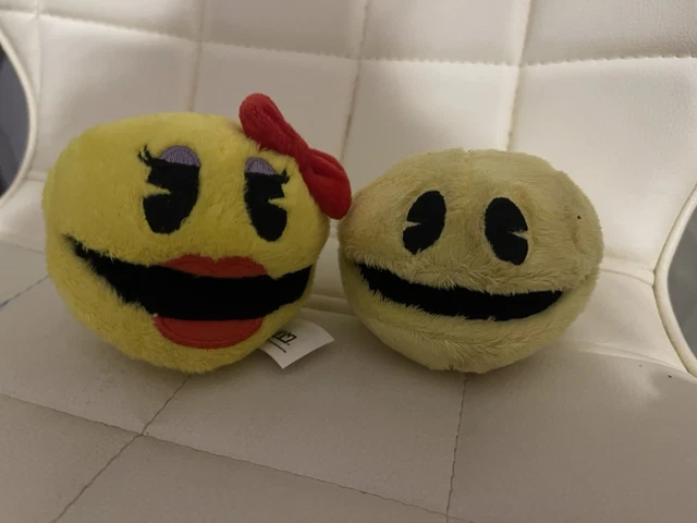 BANDAI NAMCO MS. Pac-Man & Pac-man Yellow Plush Soft Toys £8.99 ...