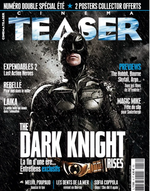 MAGAZINE CINÉMA TEASER n° 16 - THE DARK KNIGHT RISES (NEUF) EUR 29,95 ...